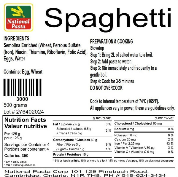 Spaghetti – National Pasta